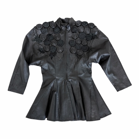 Judith Ann Creations | Jackets & Coats | Vintage Y2k Black Leather ...